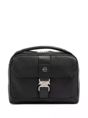 PIQUADRO Logo-plaque Shoulder Bag - Black