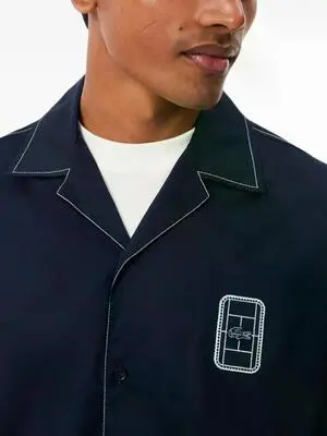 Lacoste Contrast-stitch Logo-patch Shirt