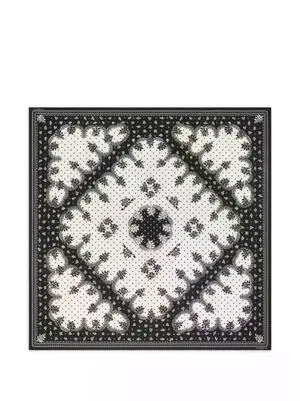 Givenchy Large Bandana In Cotton And Silk - Black