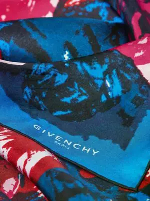 Givenchy Square In Silk With Floral Print