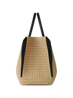Givenchy Medium Antigona Catchall Raffia-effect Bag - Neutrals