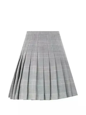 Moschino Prince Of Wales Check-pattern Mini Pleated Skirt