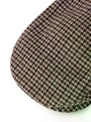 HACKETT  Houndstooth-pattern Flat Cap