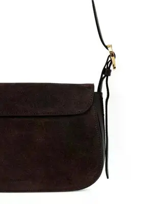POLLINI Fence Suede-leather Crossbody Bag - Brown