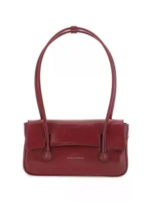 MARGESHERWOOD Glossy Leather Shoulder Bag - Red