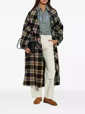 Kenzo Wildflower Floral-embroidered Checked Shirt