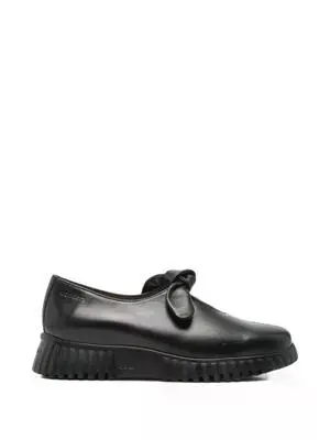 WONDERS Flexfly 21 Bow-detail Chunky-sole Loafers - Black