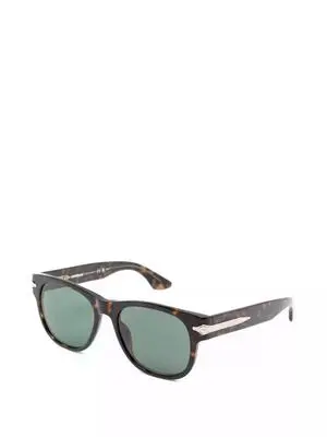 Montblanc Geometric-frame Sunglasses - Brown