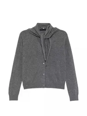 JUUN.J Cashmere Scarf Cardigan