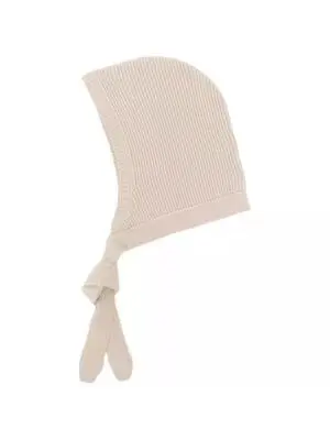 Soft Goat Ribbed-knit Beanie Hat - Neutrals