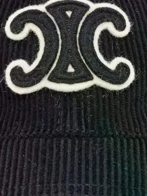 Celine Triomphe Corduroy Baseball Cap
