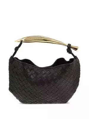 Bottega Veneta 2020s Sardine Intrecciato Leather Tote Bag - Black