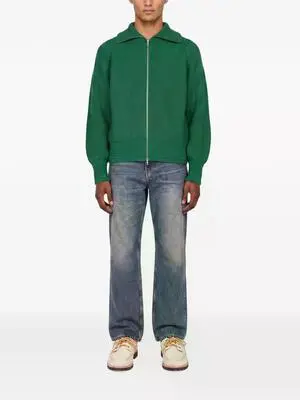 ENTIRE STUDIOS Ribbed-knit Cardigan - Green
