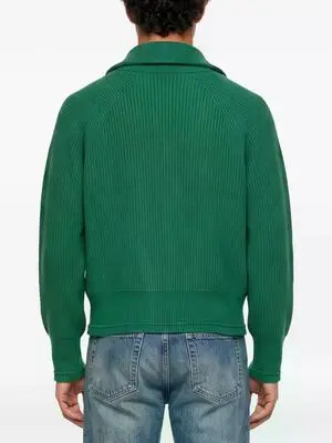 ENTIRE STUDIOS Ribbed-knit Cardigan - Green