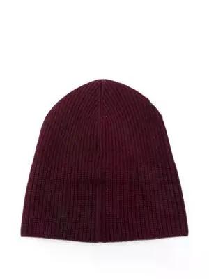 Ermanno Scervino Lace-appliqué Beaded Beanie Hat