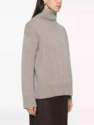 Soft Goat Ribbed-knit Roll-neck Sweater
