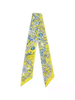 Hermès La Folle Parade Twilly Scarf - Yellow