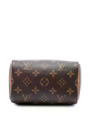 LOUIS VUITTON 2019 Monogram Nano Speedy Bandouliere Satchel