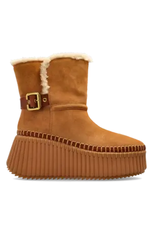 Chloé ‘nama’ Platform Snow Boots Brown