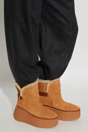 Chloé Nama’ Platform Snow Boots - Brown