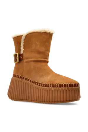 Chloé Nama’ Platform Snow Boots - Brown
