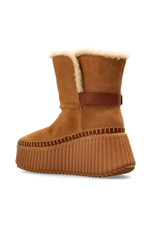 Chloé Nama’ Platform Snow Boots - Brown