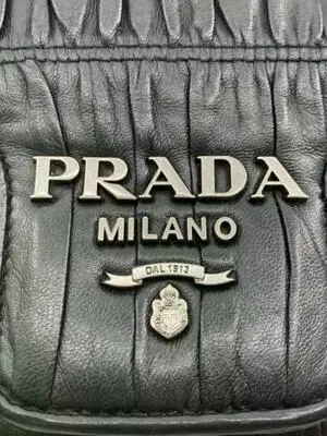Prada 2015-2026 Nappa Gaufre Chain Flap Crossbody Bag