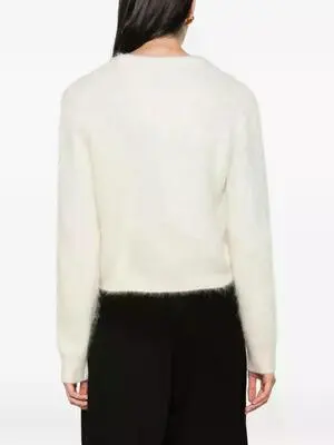 Soft Goat Brushed-finish Button-up Cardigan - Neutrals