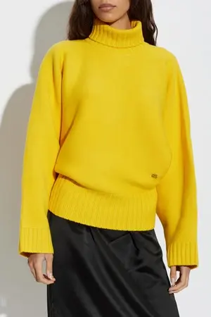 GANNI Wool Turtleneck Sweater