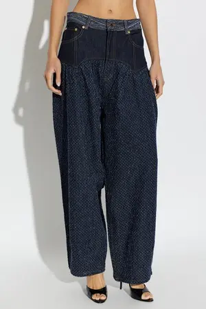 GANNI Wide-leg High-waisted Boyfriend Jeans