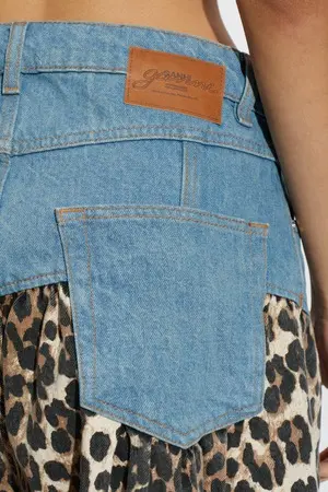 GANNI Jeans With Floral Motif