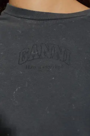 GANNI Long Sleeve T-shirt - Grey