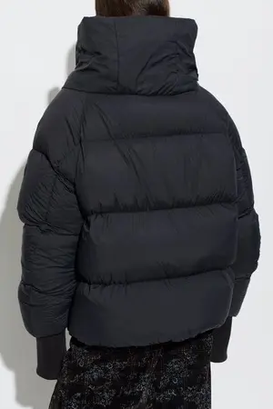GANNI Animal Motif Down Jacket - Black
