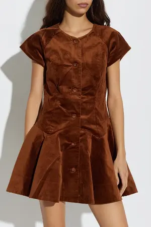 GANNI Corduroy Dress