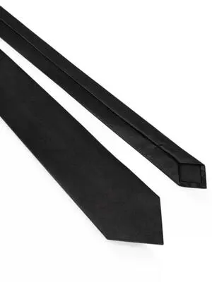 Givenchy Tie In Silk Jacquard With Safety Pin Trompe-l'å“il