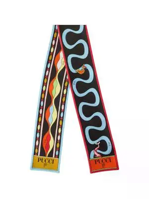 Emilio Pucci Mixed-print Silk Scarf
