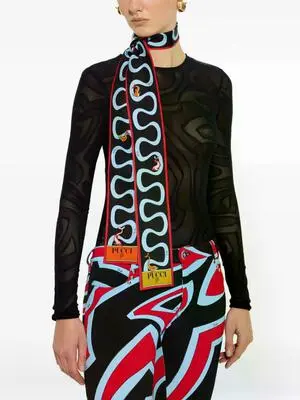 Emilio Pucci Mixed-print Silk Scarf