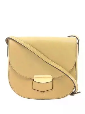 Celine 2010-2026 Small Grained Calfskin Trotteur Crossbody Bag - Yellow