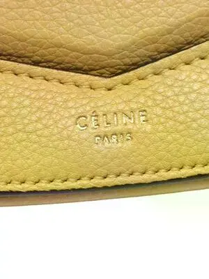 Celine 2010-2026 Small Grained Calfskin Trotteur Crossbody Bag - Yellow