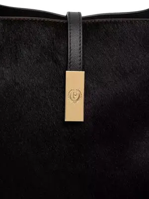 POLLINI Austin Stud-embellished Calf-hair Tote Bag