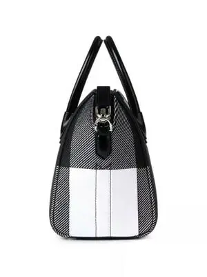Givenchy Mini Embroidered Antigona Bag With Checks