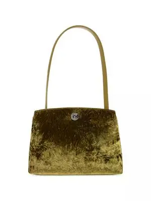 LIFFNER Pushlock Velvet Shoulder Bag - Green