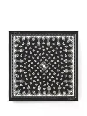 Givenchy Bandana In Cotton And Silk - Black