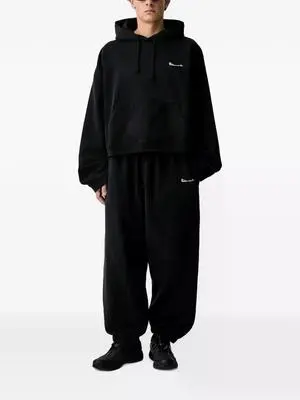 Vetements Athletic Logo-embroidered Track Pants - Black