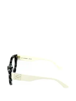 Karl Lagerfeld Marble-effect Cat-eye Glasses