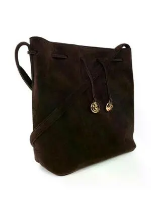 LIFFNER Charm Bucket Suede Bucket Bag - Brown