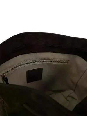 LIFFNER Charm Bucket Suede Bucket Bag