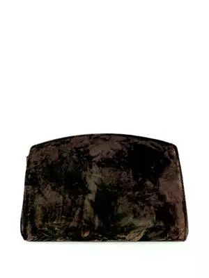 LIFFNER Pushlock Velvet Clutch Bag