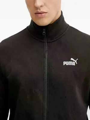 PUMA Logo-print Zip-up Sweatshirt - Black