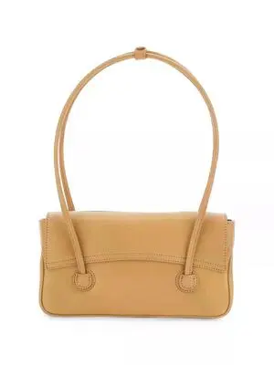 MARGESHERWOOD Logo-print Leather Shoulder Bag - Neutrals
